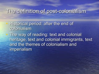 Postcolonialism | PPT
