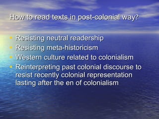 Postcolonialism | PPT