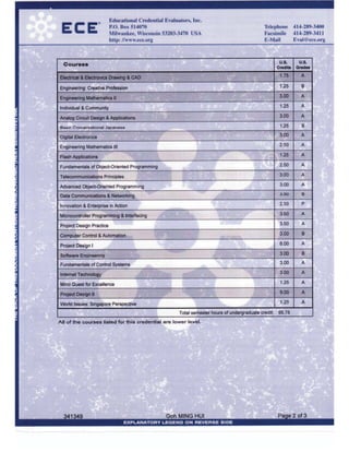 Degrees and Transcripts | PDF