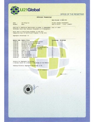 Degrees and Transcripts | PDF