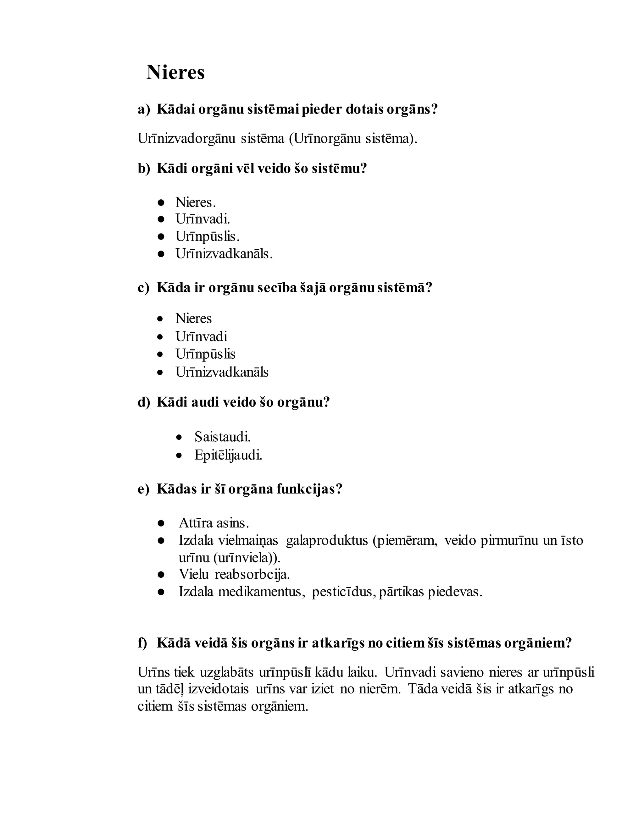 Bioloģija darba lapa | PDF