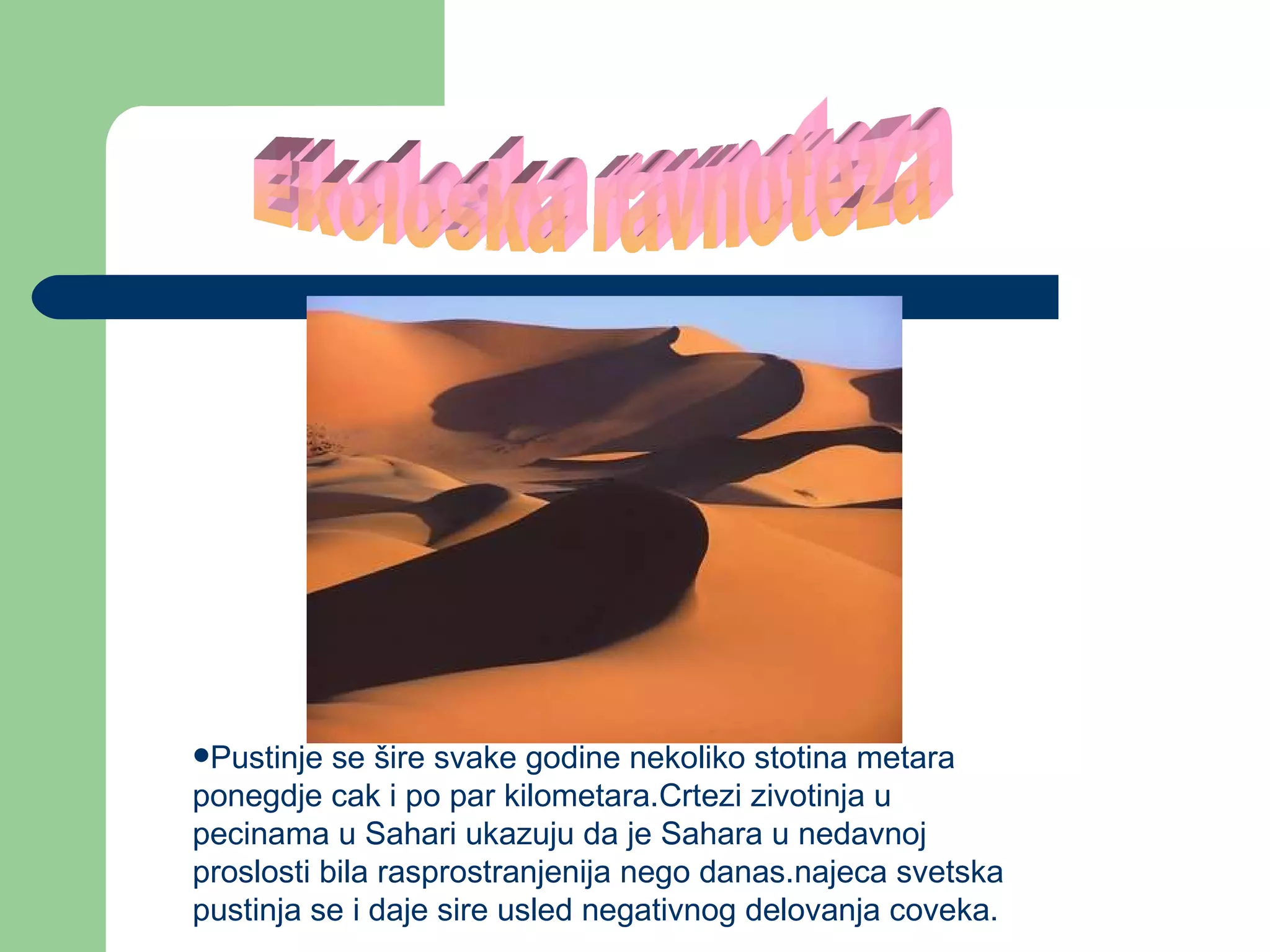 Posledice unistavanja prirodnih ekosistema | PPT