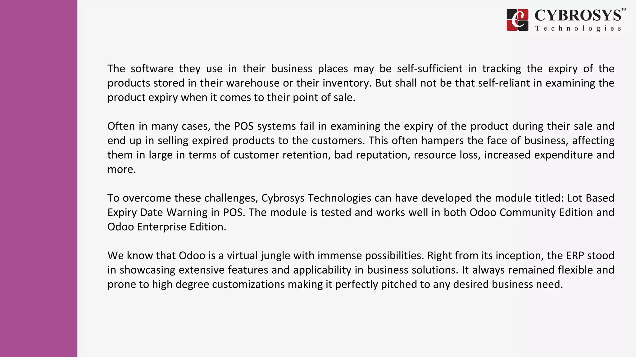 POS LoT Expiry Warning - Odoo v12 | PDF