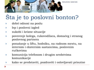Poslovni bonton | PDF
