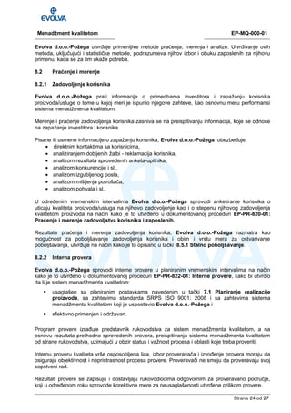 Poslovnik o kvalitetu | DOC