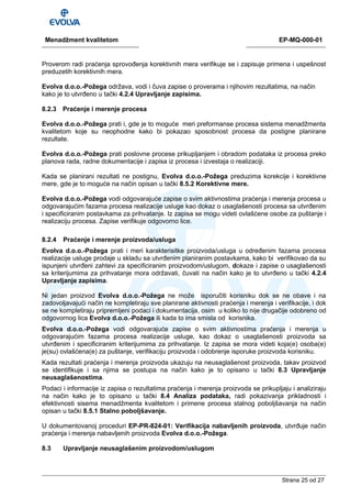 Poslovnik o kvalitetu | DOC