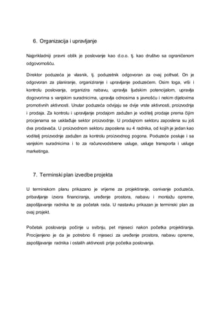 Poslovni plan ivan pekara | DOCX