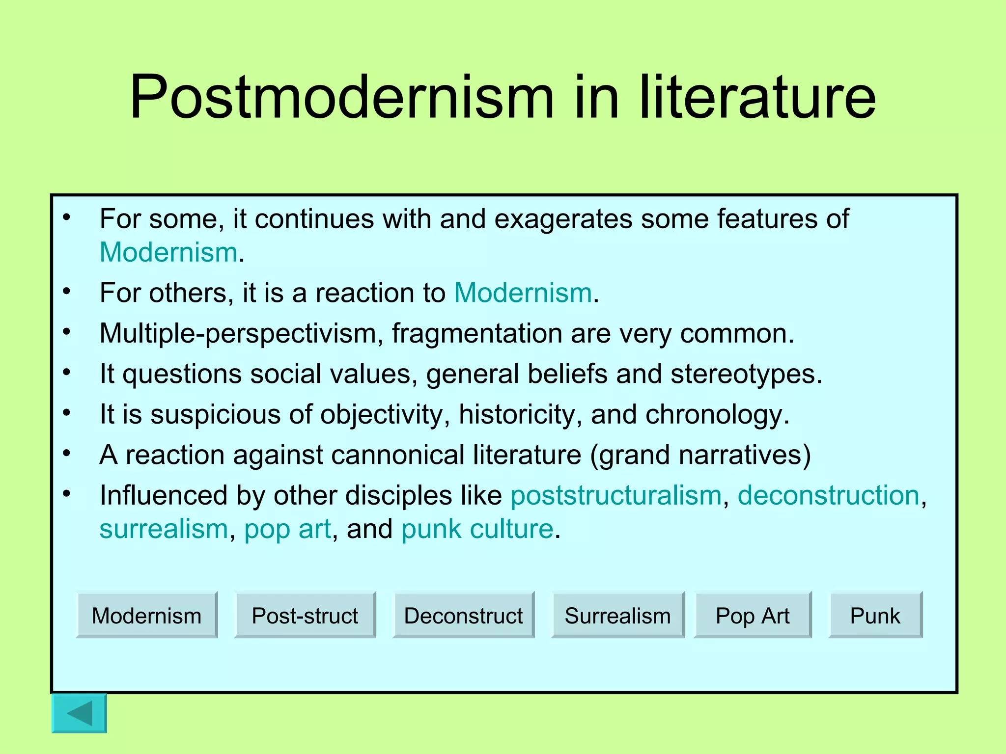 Posmodernism presentation | PPT