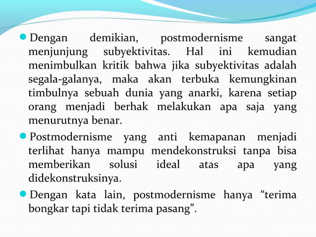 Posmodernisme | PPT