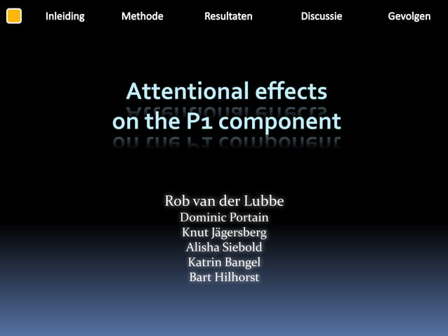 Posner task results | PPT