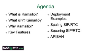 Introduction to Kamailio (TADSummit 2020 Asia) | PPTX