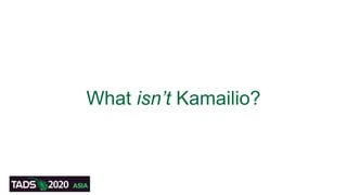 Introduction to Kamailio (TADSummit 2020 Asia) | PPTX