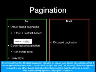 GraphQL-PHP: Dos and don'ts | PPT