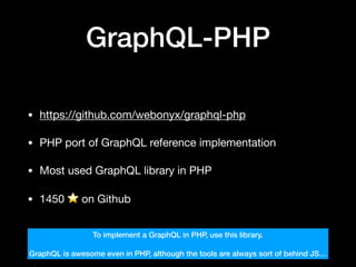 GraphQL-PHP: Dos and don'ts | PPT