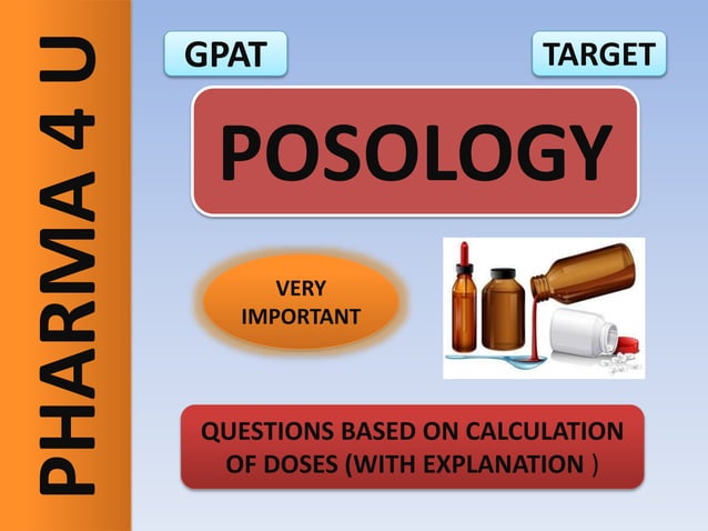 Posology | PPTX | Chemistry | Science