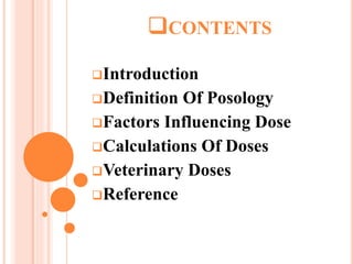 Posology | PPTX | Endocrine and Metabolic Diseases | Diseases and ...