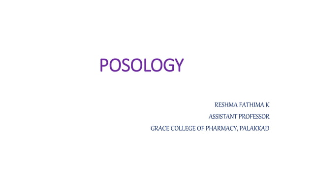 Factors influencing drug dosage | PPT