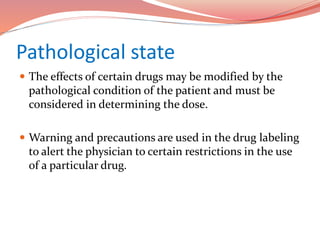 Posology Posology: Definition, Factors affecting dose selection ...