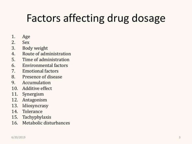 Posology.pptx & introduction of posology and factor effecting of ...