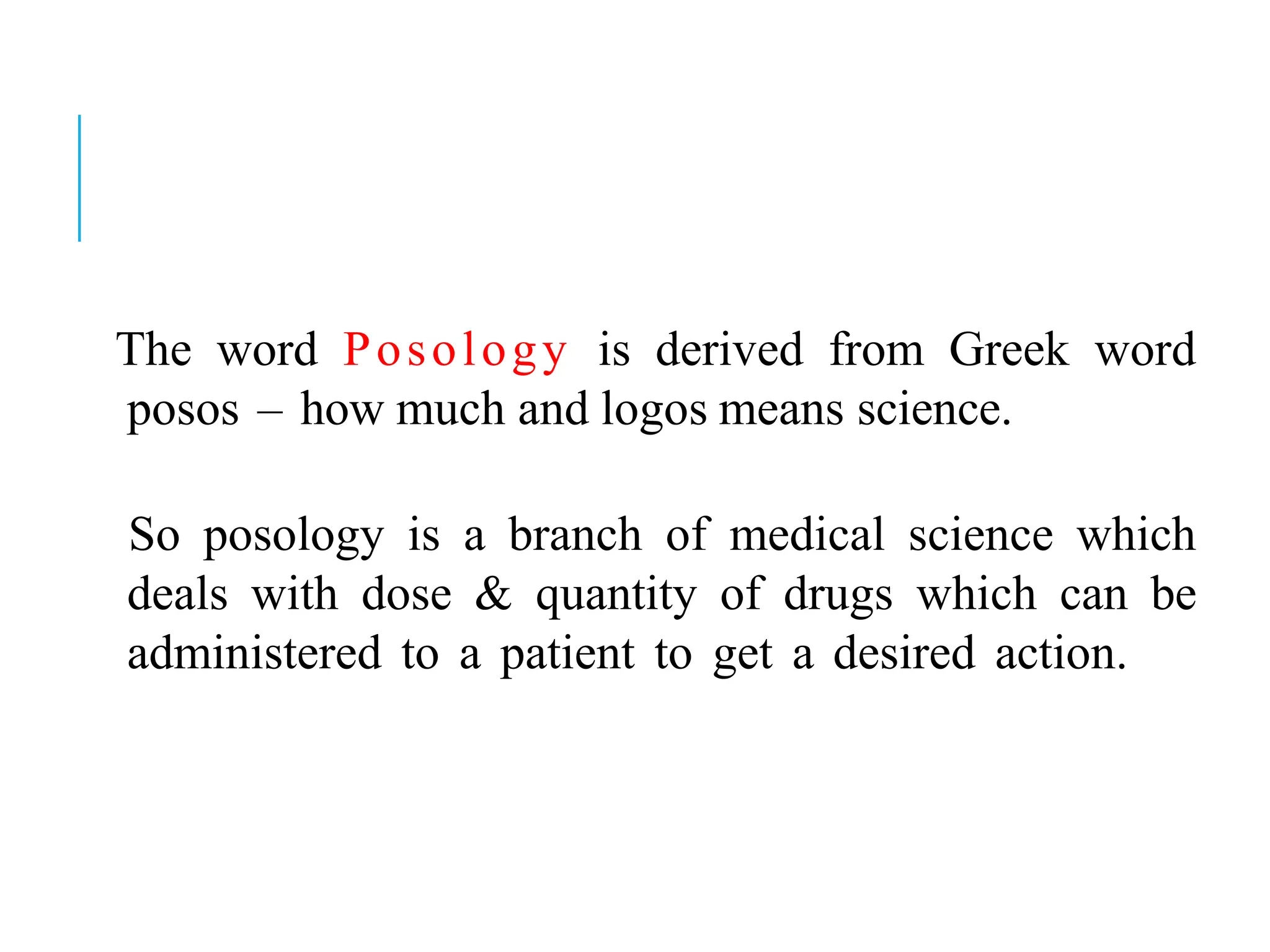 posology powerpoint presentations and slides | PPT