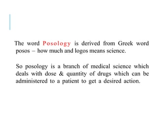 posology powerpoint presentations and slides | PPT