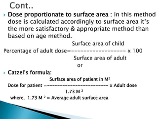 Posology Dose Calculation in Pharmaceutics | PPT
