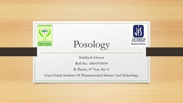 Posology 1st sem | PPTX | Endocrine and Metabolic Diseases | Diseases ...