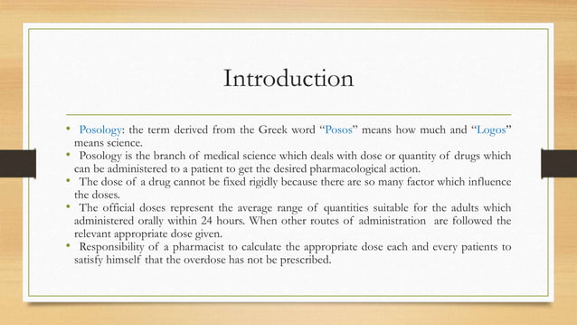 Posology 1st sem | PPTX | Endocrine and Metabolic Diseases | Diseases ...