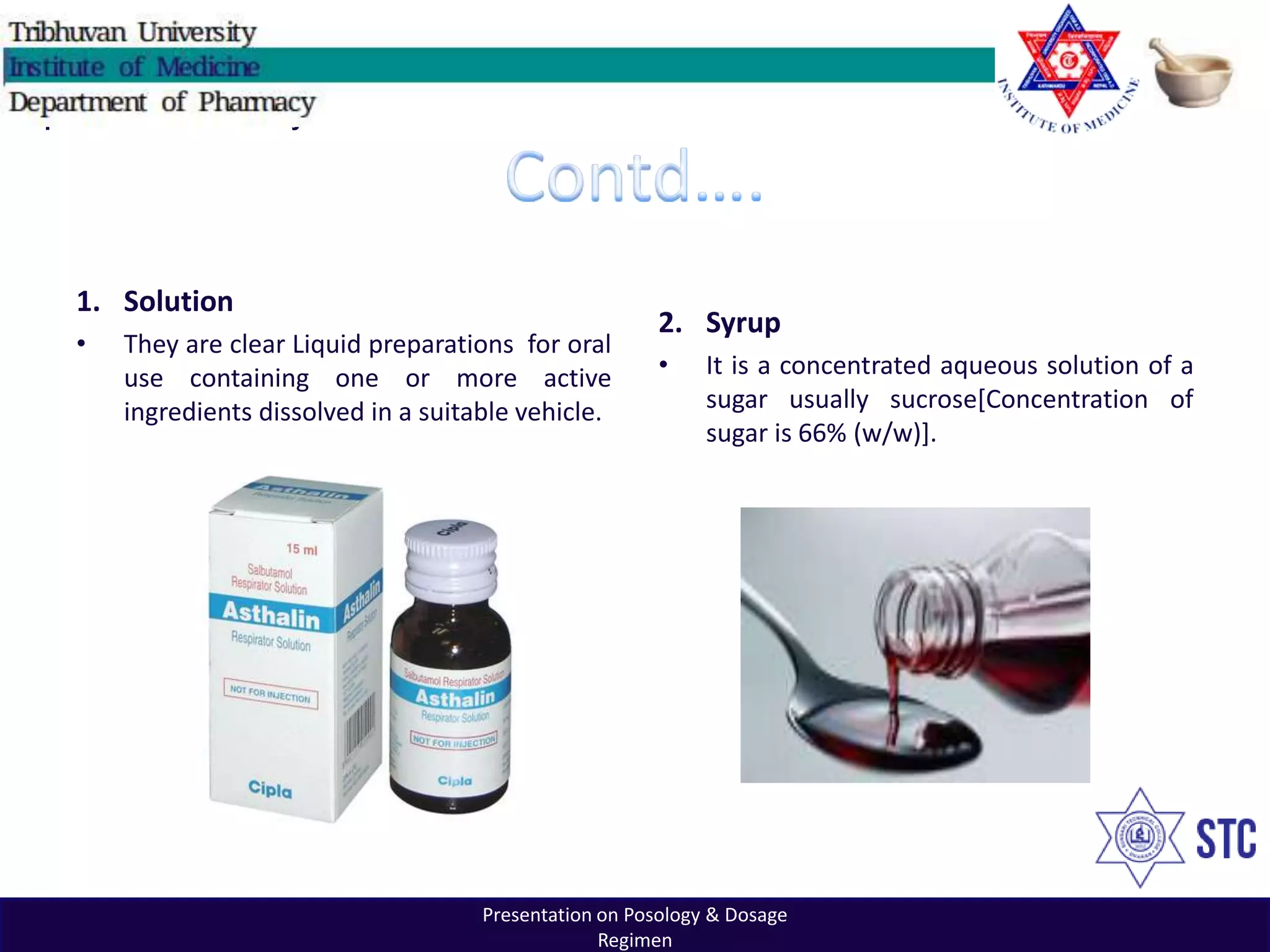 Posology and dosage regimen | PPT