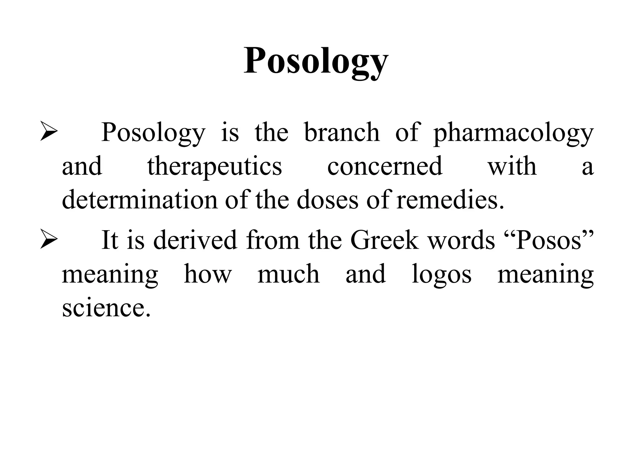 Pediatric Posology In Ayurvead | PPTX