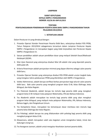 Pos ppdb 2013 refisi | PDF