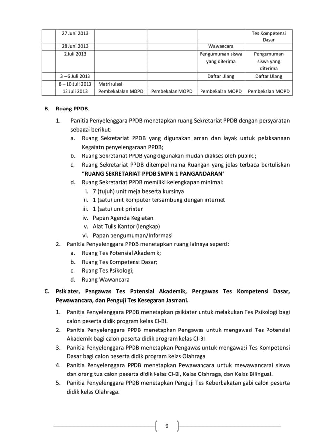 Pos ppdb 2013 refisi | PDF