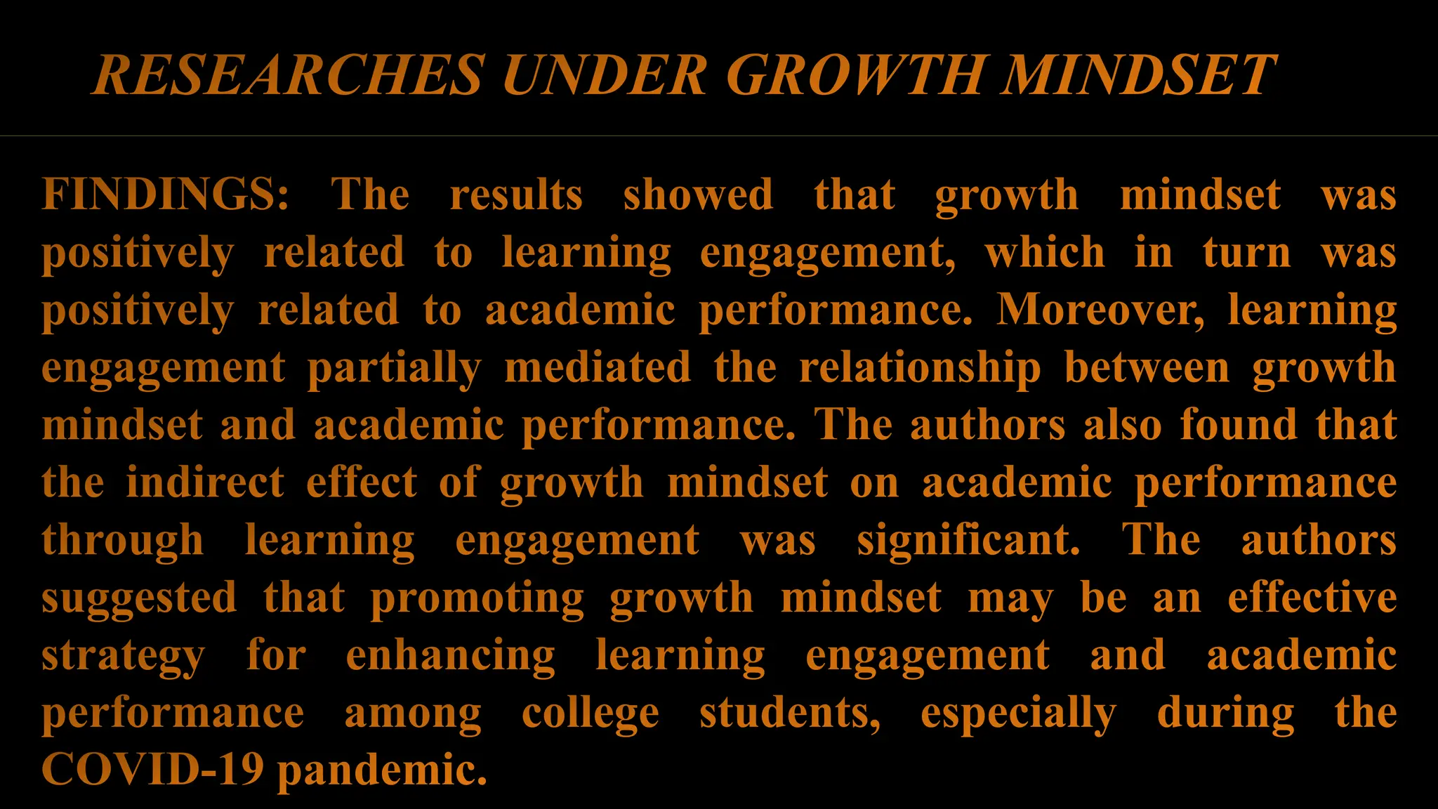 Growth Mindset and Fixed Mindset Carol Dweck | PPTX