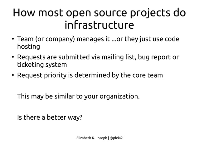 Tools For Open Source Systems Administration Ppt 