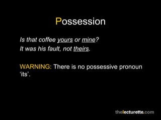 Possession | PPT
