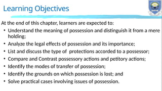 (Possession) - Property Law (Legal Issues 🇪🇹).pptx