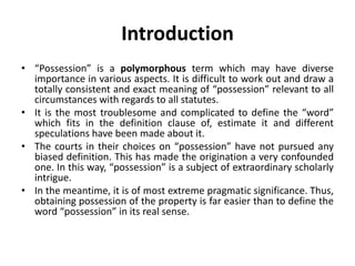 Possession & OWNERSHIP.pptx