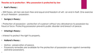 Possession and ownership in accord to CCSU | PPT