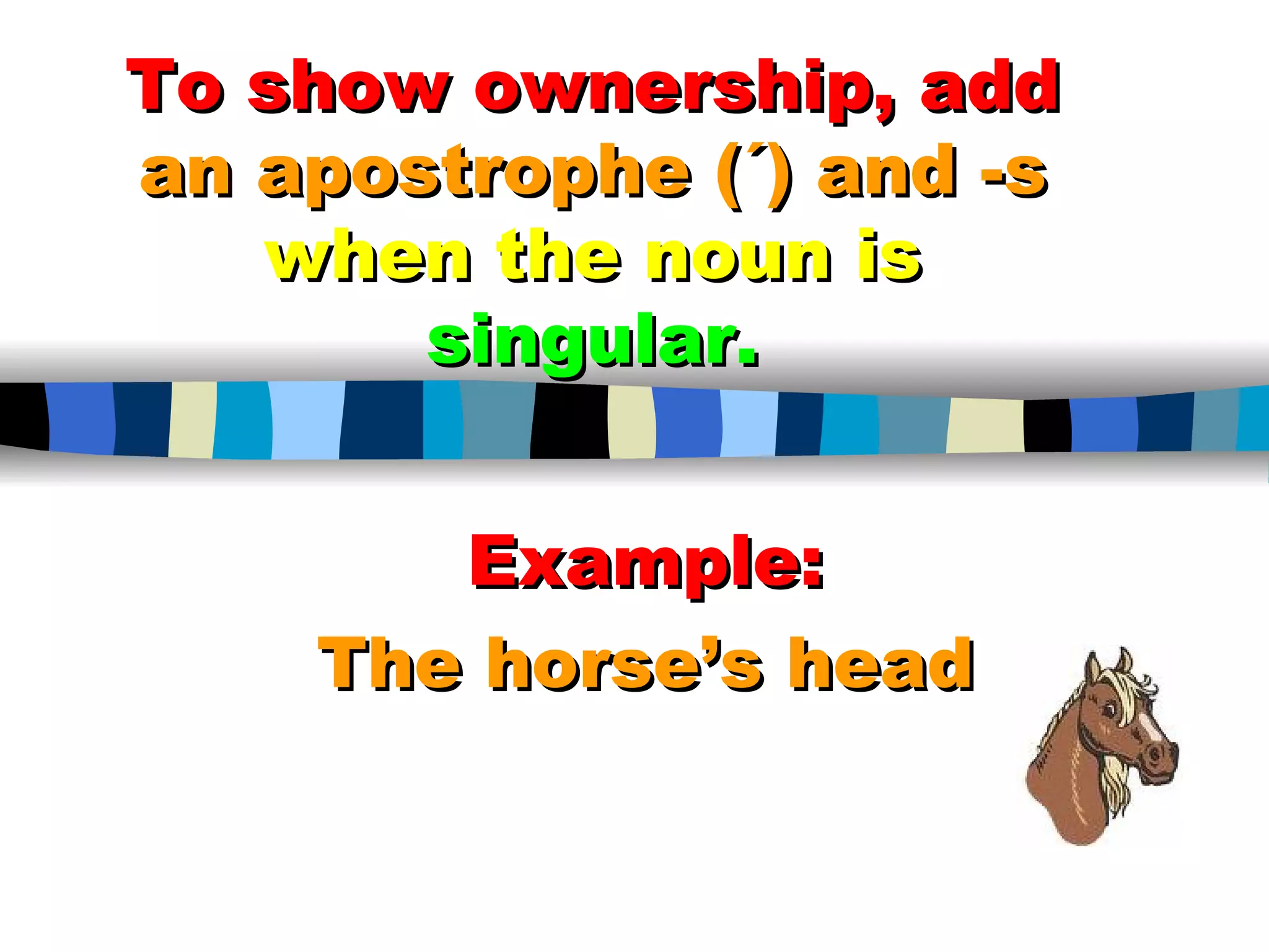 Possessive Nouns | PPT