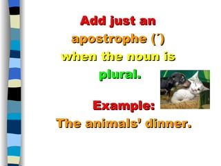 Possessive Nouns | PPT