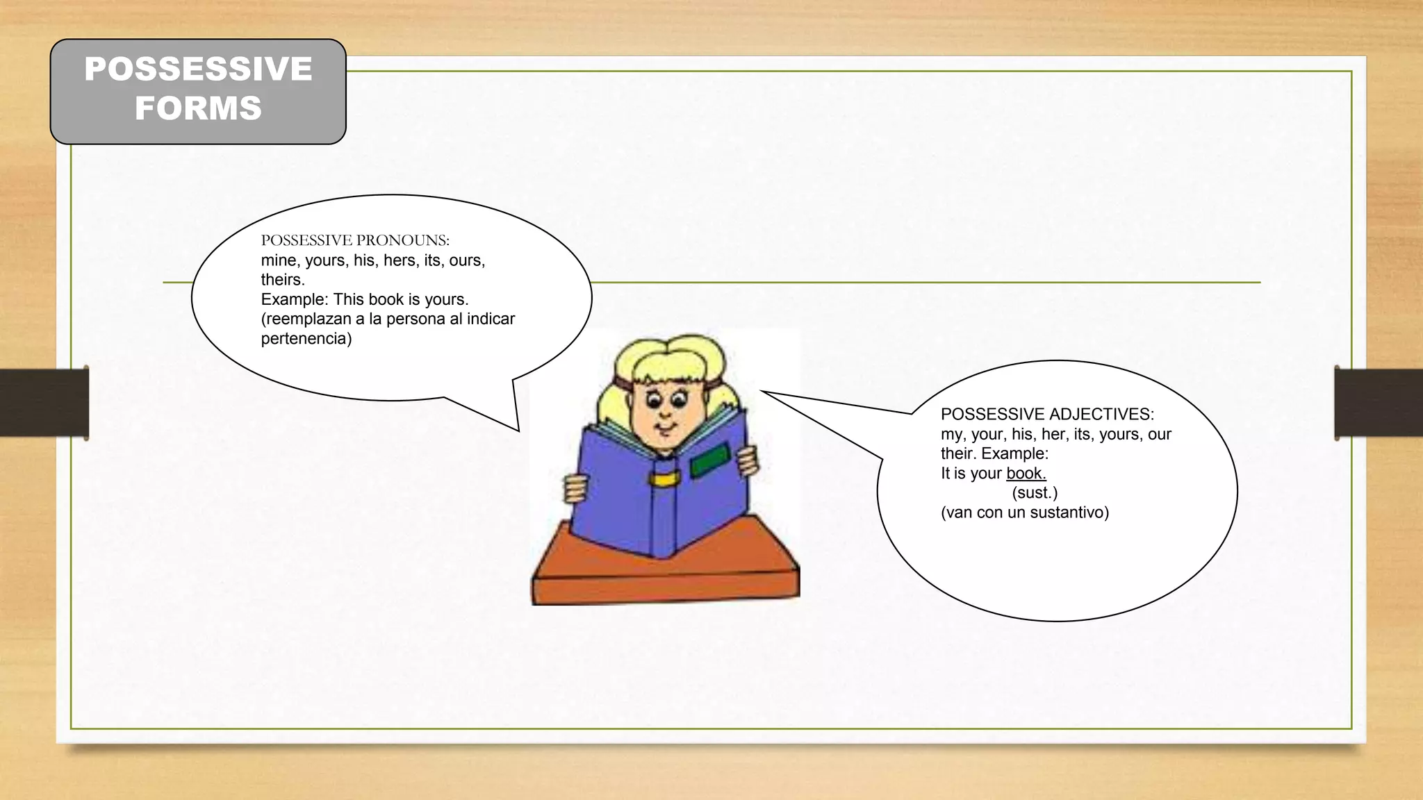 Possessive Exercises | PPTX