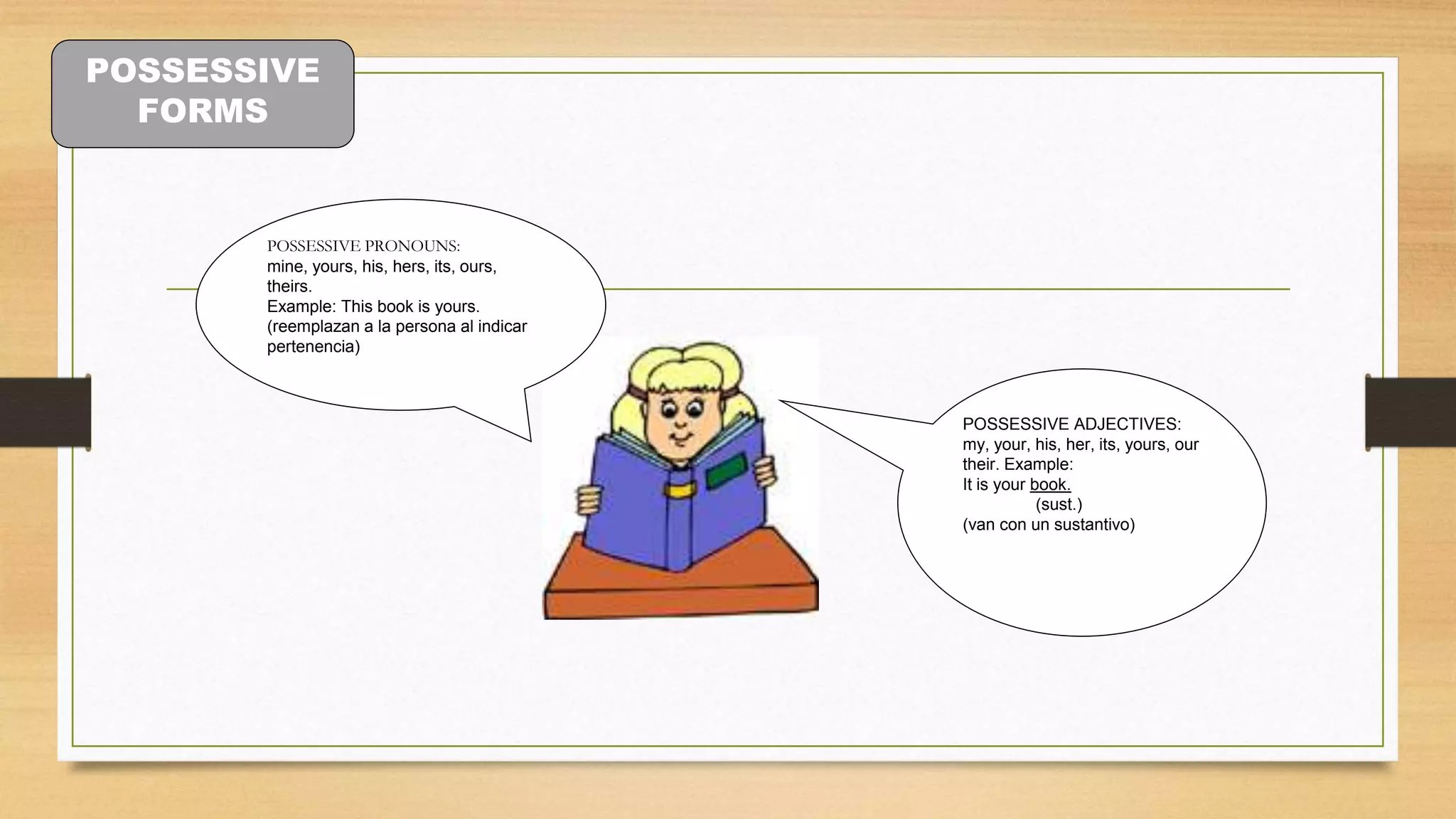 Possessive Exercises | PPTX