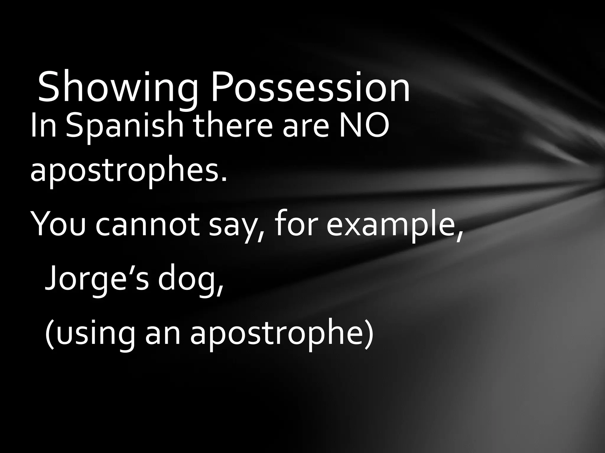 Possessive adjectives | PPT
