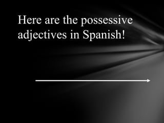 Possessive adjectives | PPT