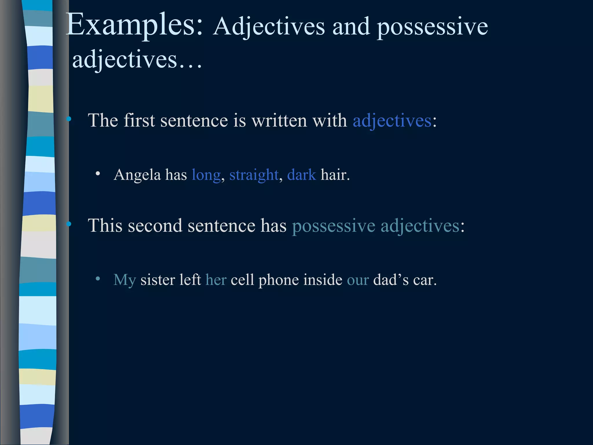 Possessive adjectives &-pronouns | PPT