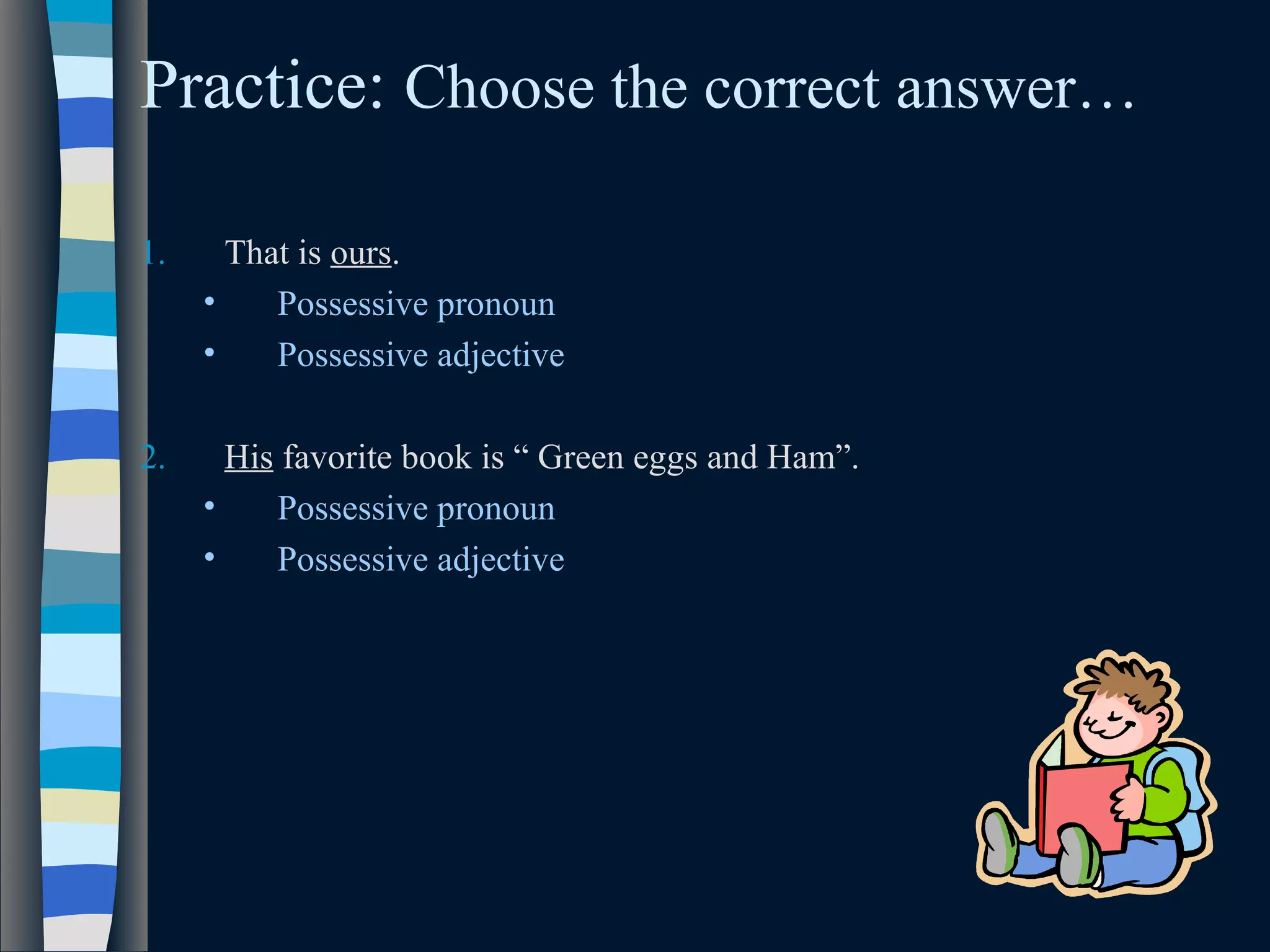 Possessive adjectives &-pronouns | PPT