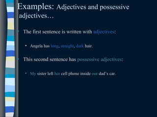 Possessive adjectives &-pronouns | PPT