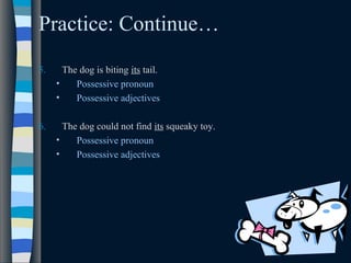 Possessive adjectives &-pronouns | PPT