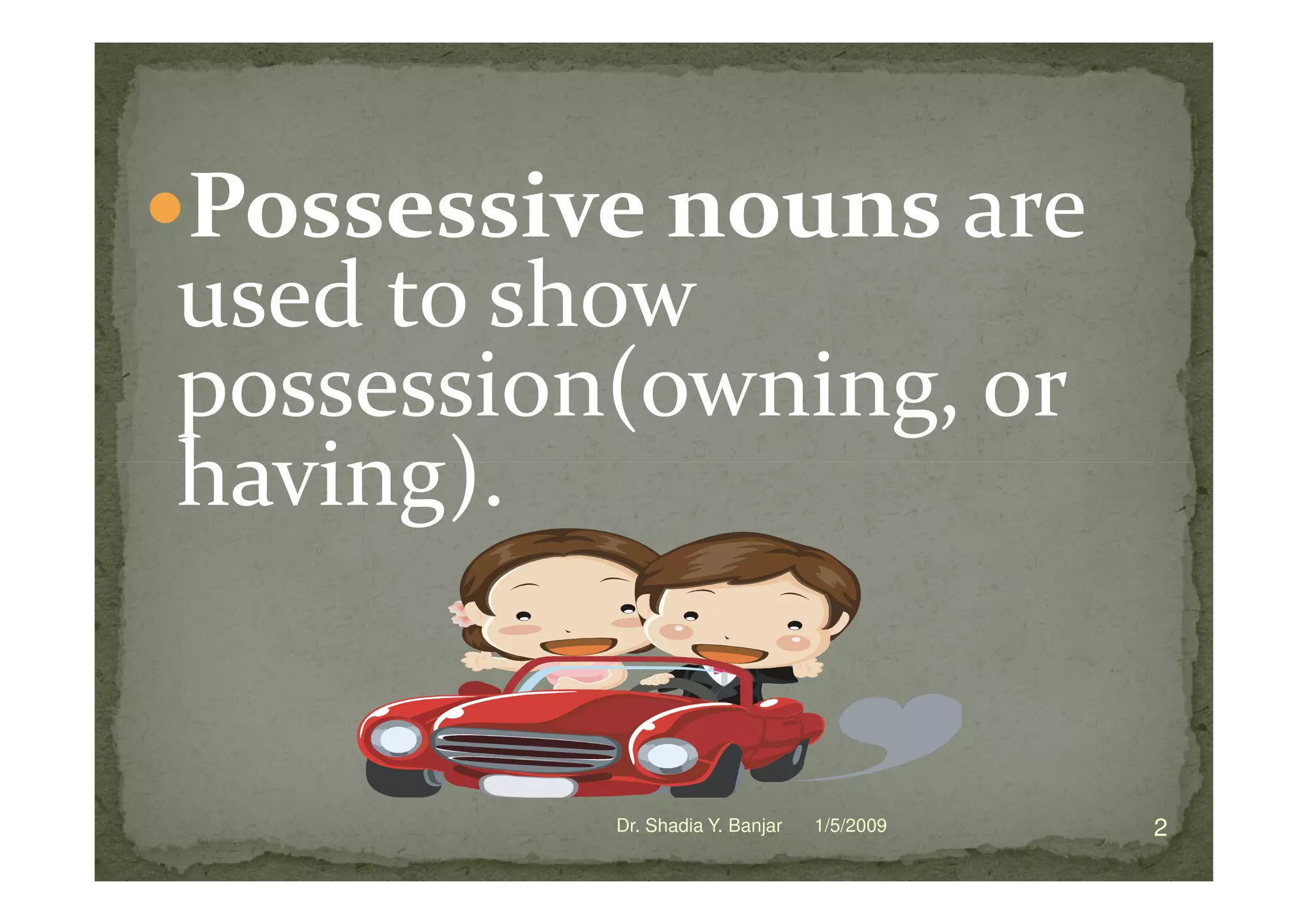 Possessive Nouns | PDF