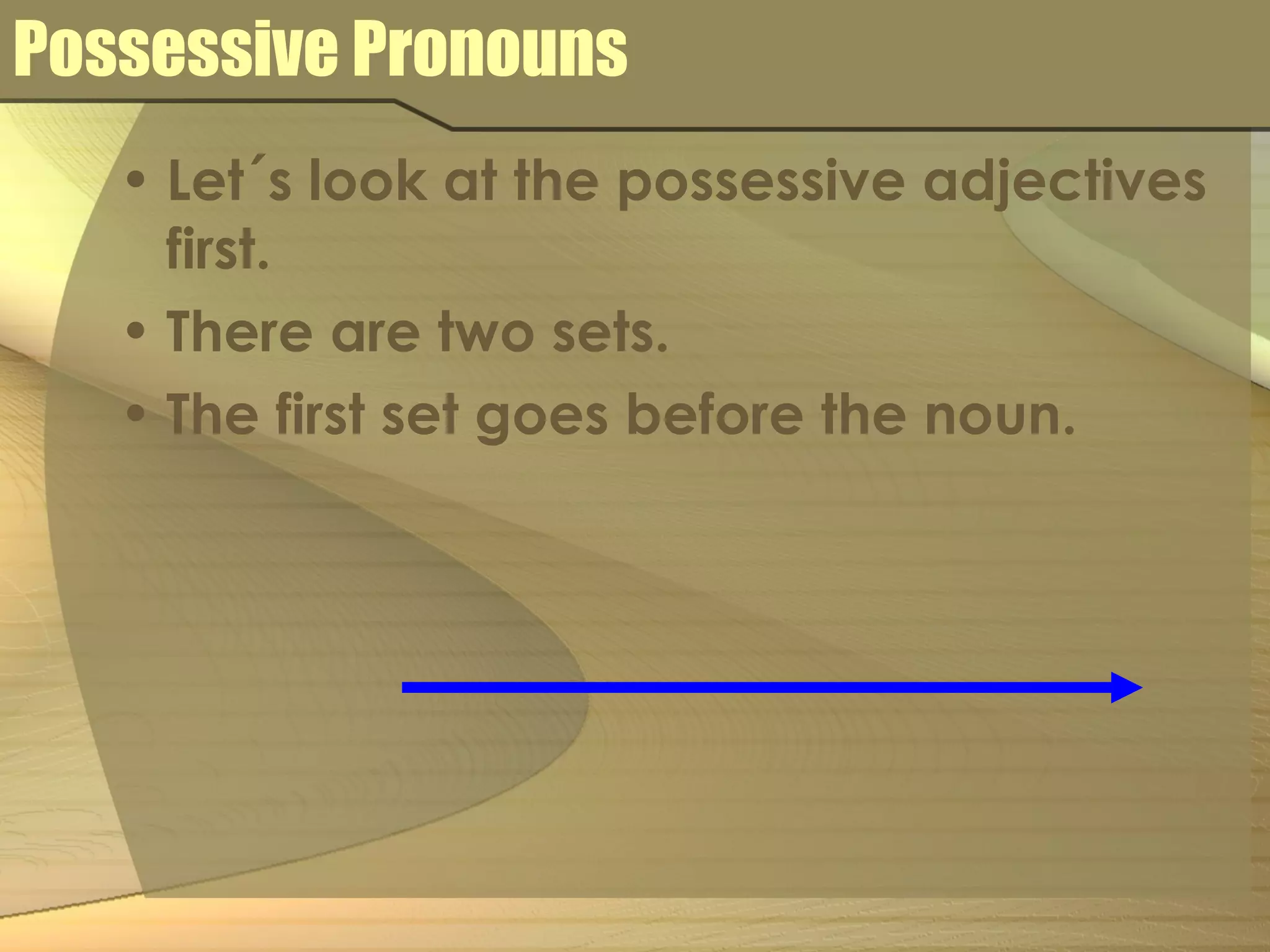 Possessive pronouns | PPT